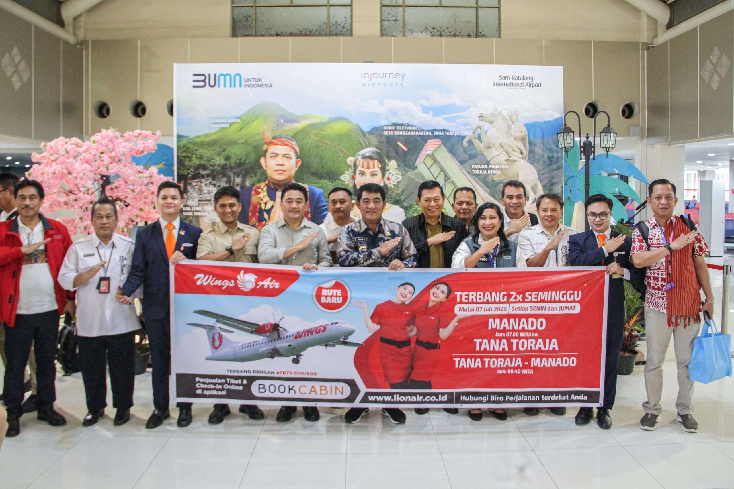 Manado-Toraja Resmi Beroperasi, Gubernur Yulius Selvanus Mengaku Bangga ...